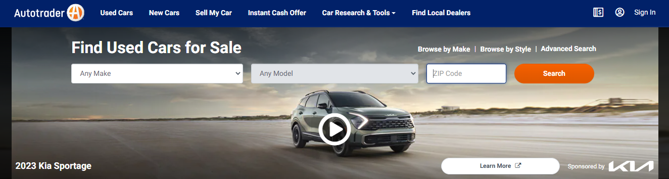 Autotrader Used Car Search - Five Bags of Gold